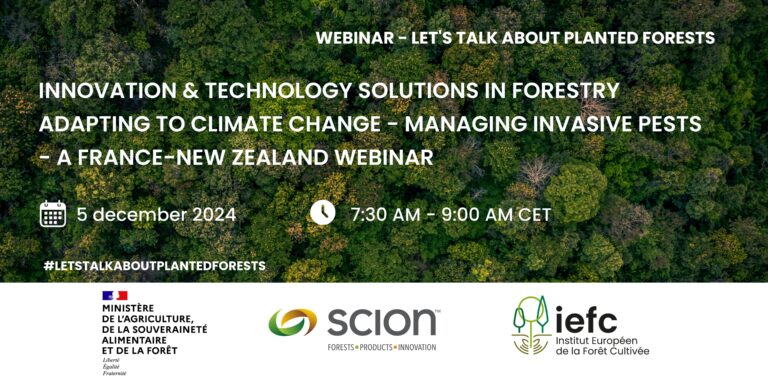 Webinar – Let’s Talk About Planted Forests – 5 December 2024 - Forestry & Innovation - European ...